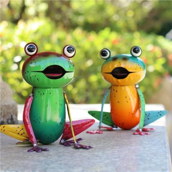 Accents | Metal Yard Art Garden Decor Frog Lawn Patio Ornaments Set Of ...